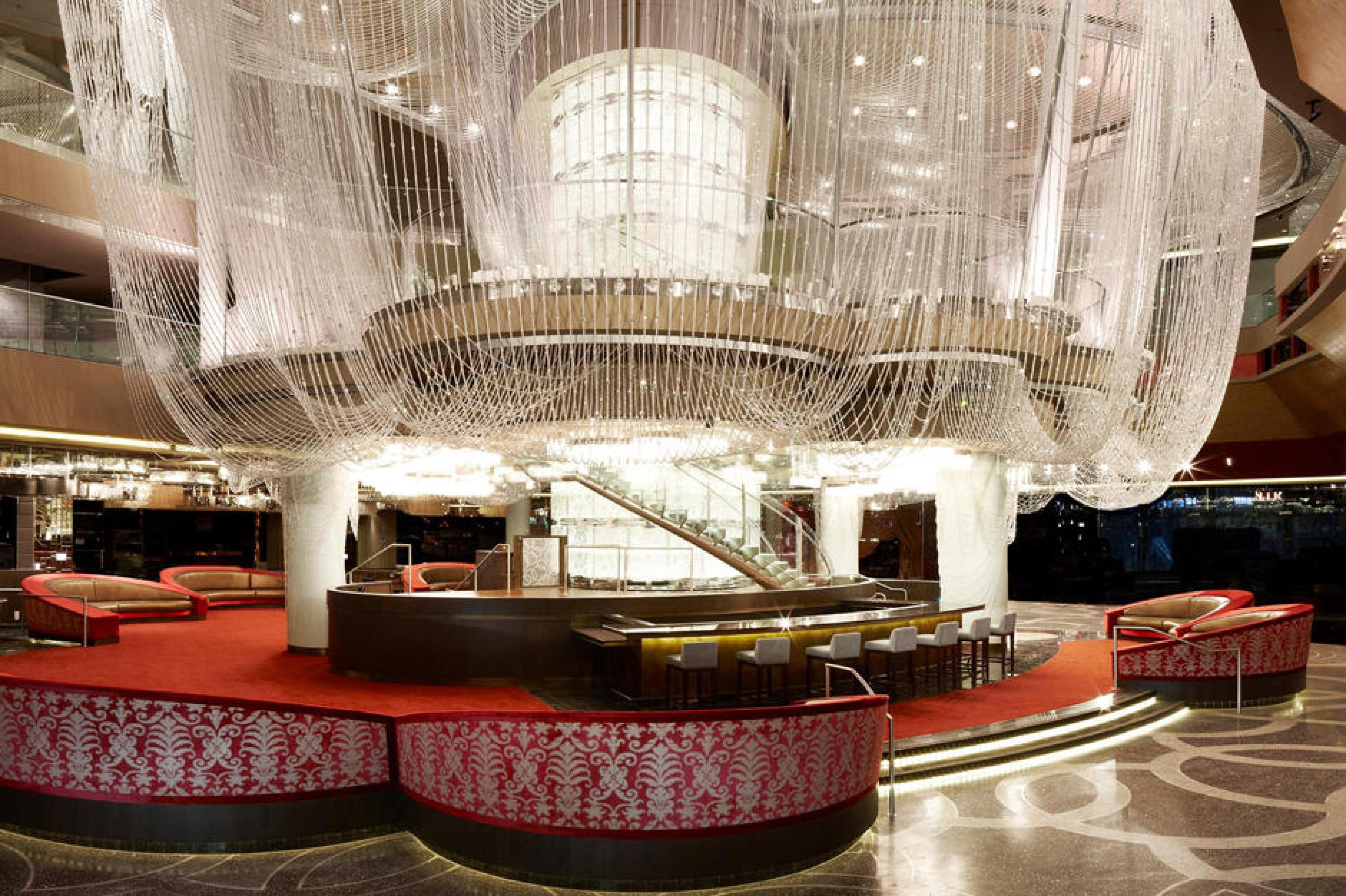 Chandelier Bar Las Vegas Las Vegas Oct 05 Chandelier Bar Stock Photo