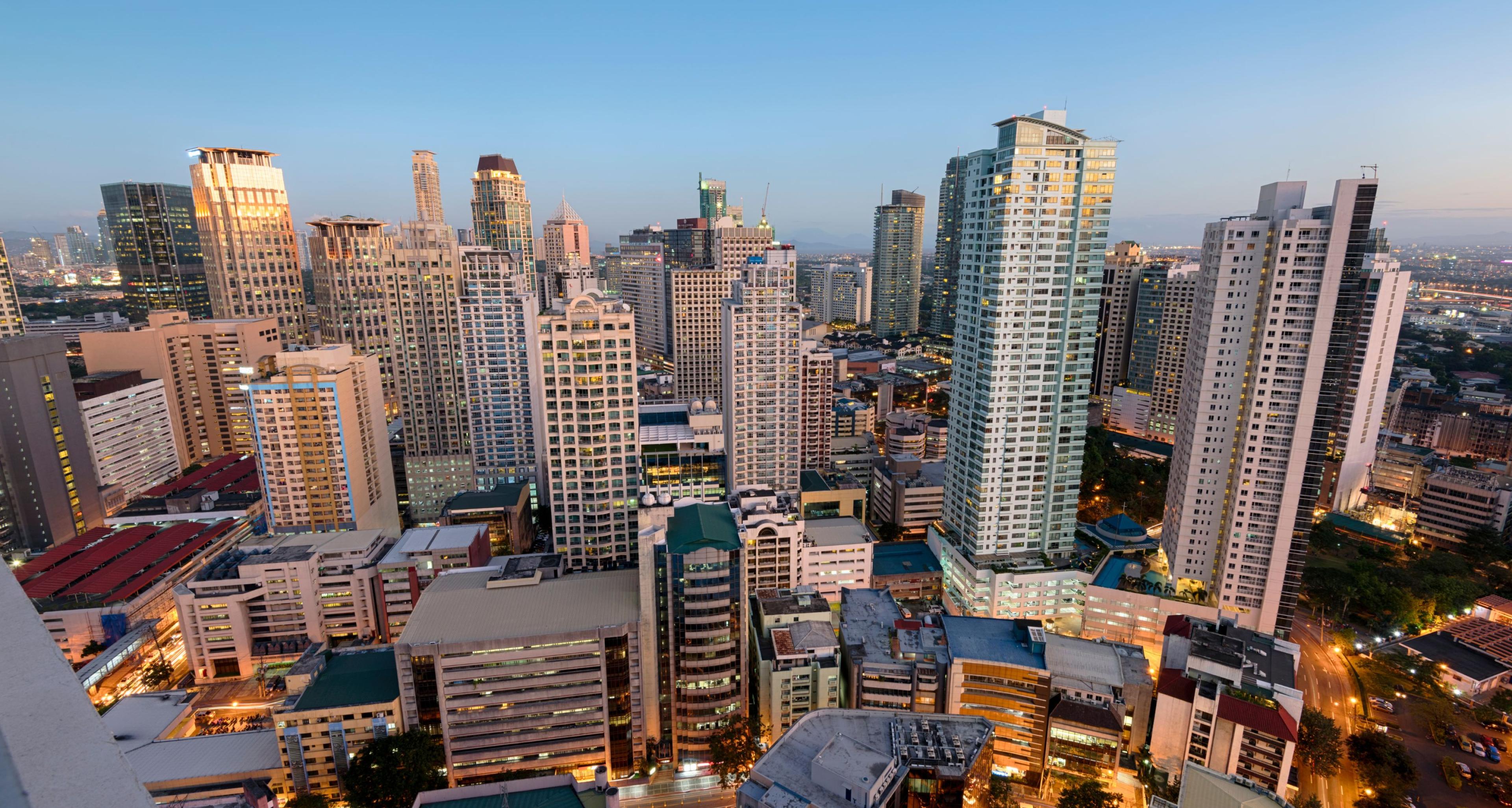 Downtown Manila Philippines Century City, Manila Philippines At Night